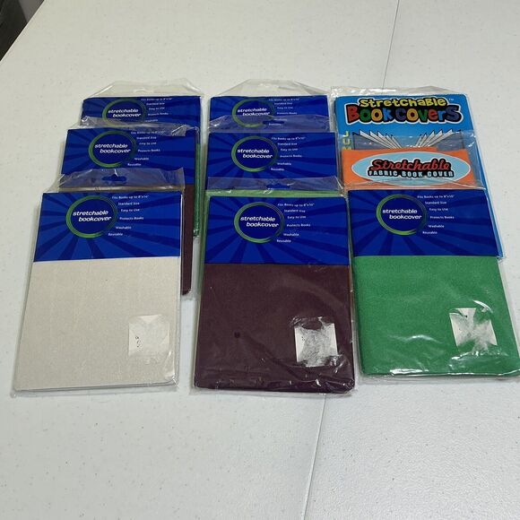 Unbranded | Other | Stretchable Book Covers 8x Standard Random Assorted ...